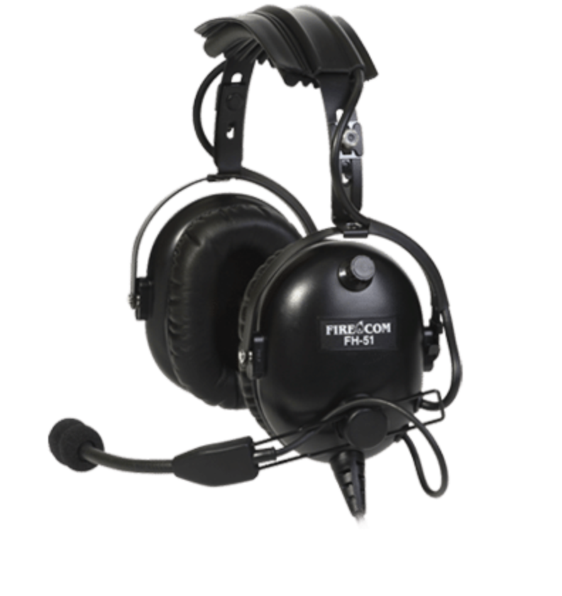 Firecom FH-51 Over the Head Wired Headset – Elevated Fire Supply